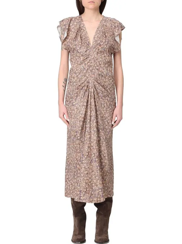 Isabel Marant Printed Dress - Ocher