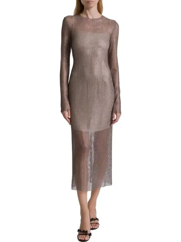 Alberta Ferretti Midi Dress - Grey