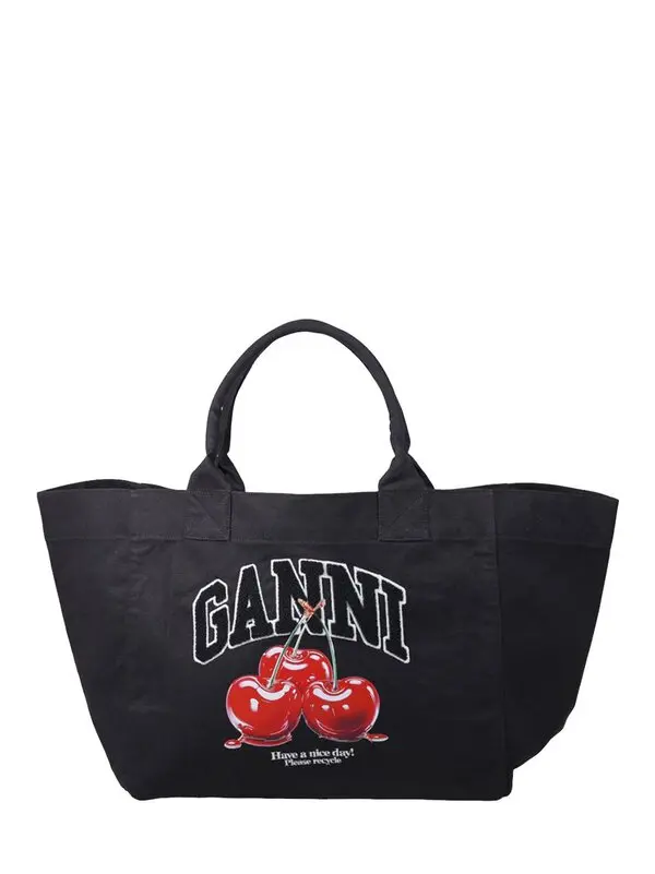 GANNI Tote Bag - Black