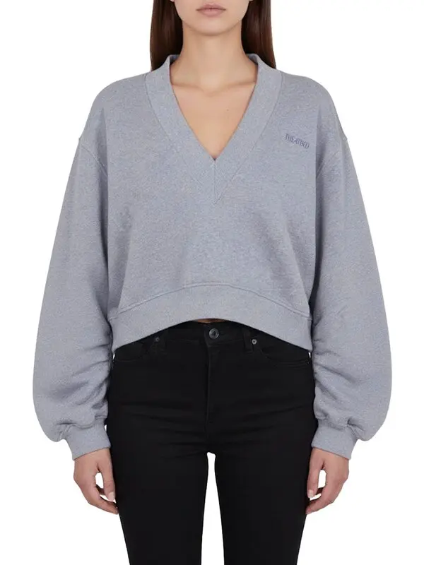 Attico Mélange Sweatshirt - Grey