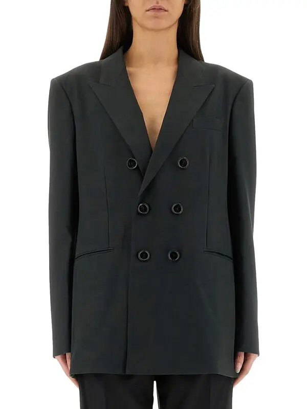 Ami Double Breasted Jacket - Black