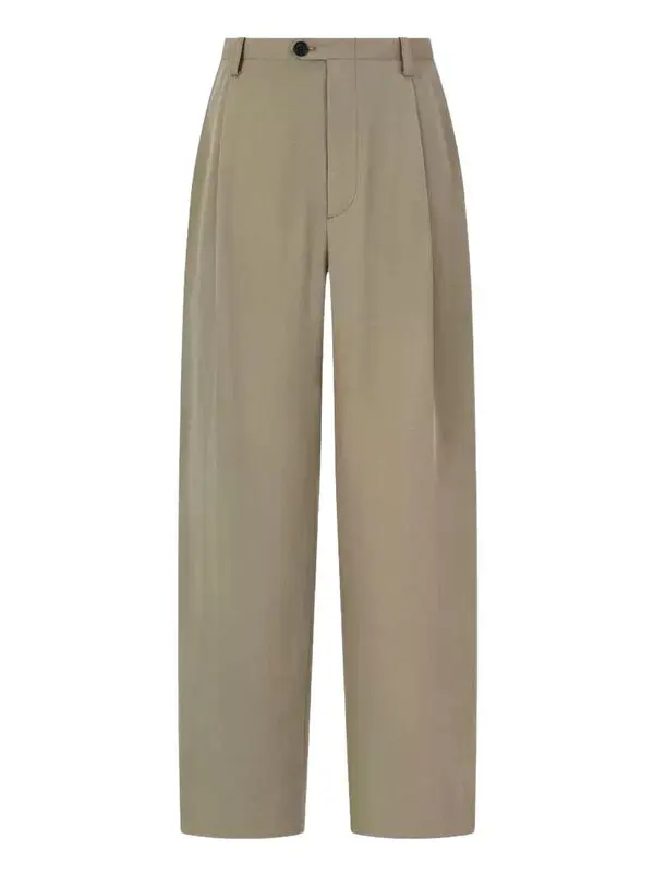 STUDIO TOMBOY Pintuck Detail Trousers - Neutrals
