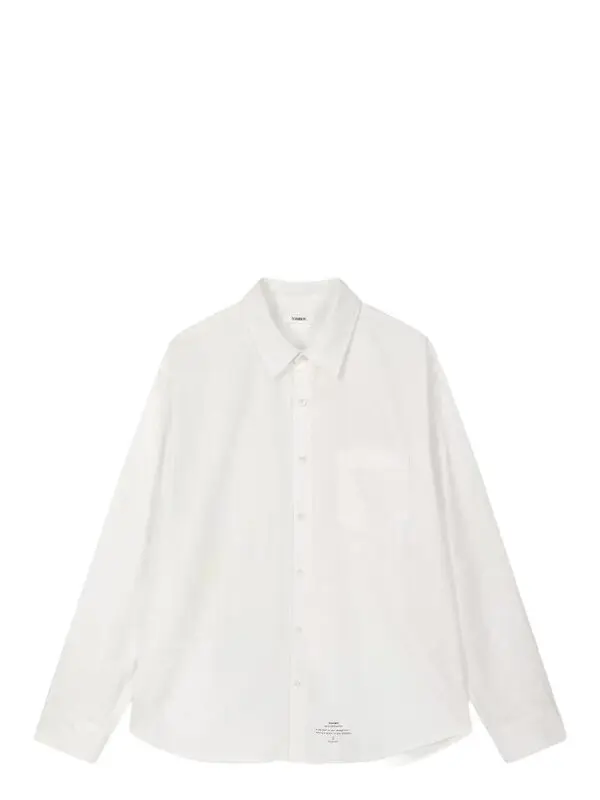 STUDIO TOMBOY Single-pocket Cotton Shirt - White
