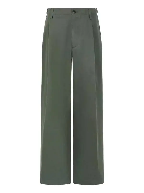 STUDIO TOMBOY Pintuck-detail Trousers - Green