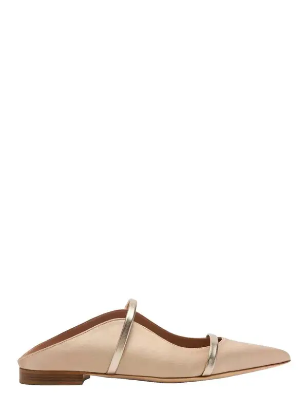 MALONE SOULIERS Maureen Pointed-toe Mules - Neutrals