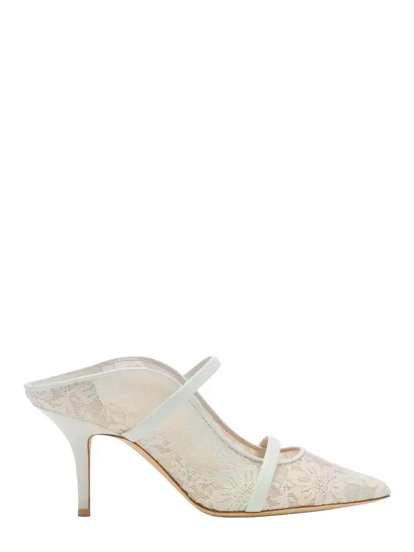 MALONE SOULIERS Maureen Strap-detail Mules - White