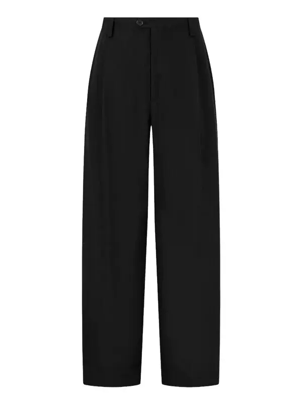 STUDIO TOMBOY Pintuck-detail Trousers - Black