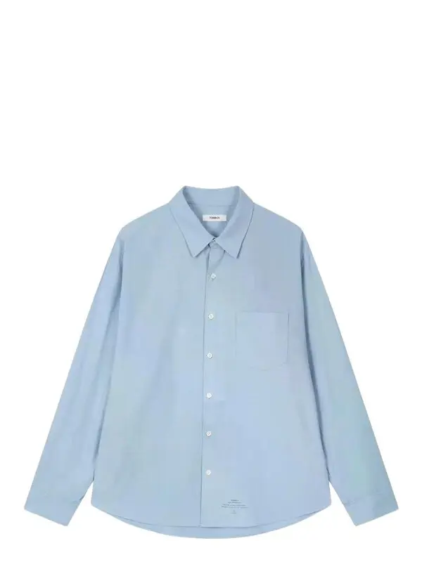 STUDIO TOMBOY Single-pocket Cotton Shirt - Blue
