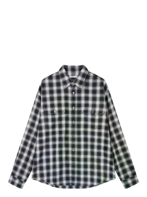 STUDIO TOMBOY Check Pocket Shirt - Black