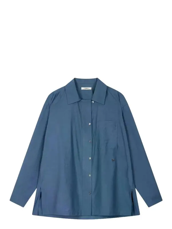 STUDIO TOMBOY Chest-pocket Shirt - Blue