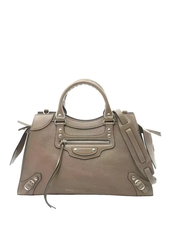 Balenciaga 2010 Neoclassical Leather Handbag - Neutrals