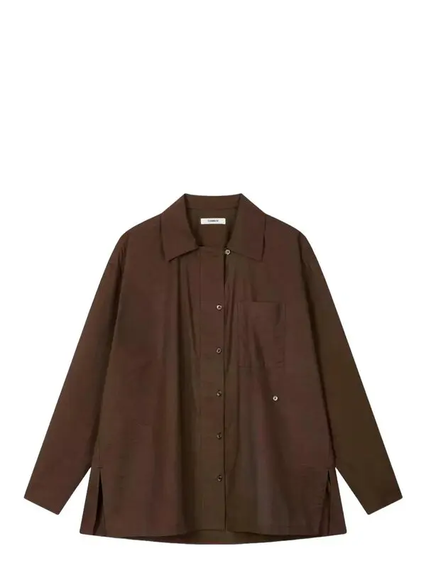 STUDIO TOMBOY Chest-pocket Shirt - Brown