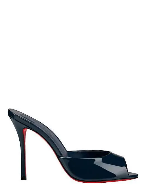 CHRISTIAN LOUBOUTIN Me Dolly 100 Patent-leather Heeled Mules - Last Night