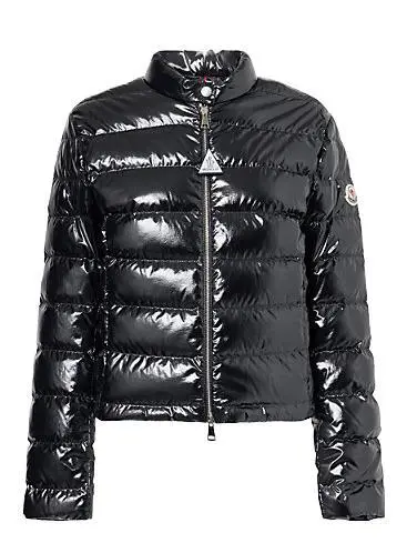 Moncler Papillon Funnel-neck Short Down Jacket - Black