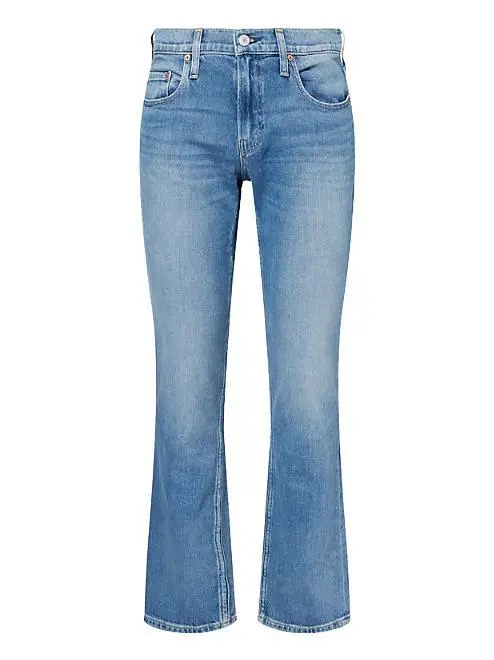 Paige Normandie Straight-leg Stretch-denim Jeans - Cumberland