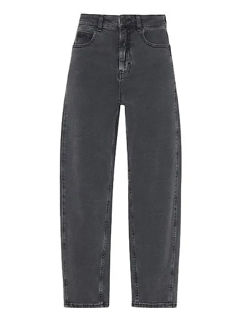Whistles Barrel-leg Stretch-denim Jeans - Grey