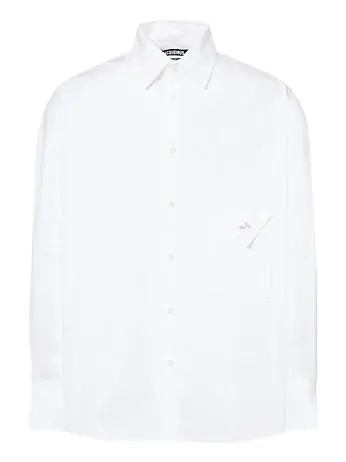 Jacquemus La Chemise Nappe Relaxed-fit Cotton-poplin Shirt - White