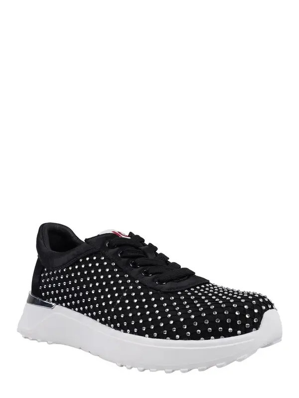 NATIONAL COMFORT Keana Crystal Sneakers - Black Fx