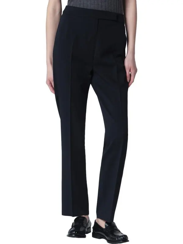 Max Mara Virgin Wool Trousers - Blue