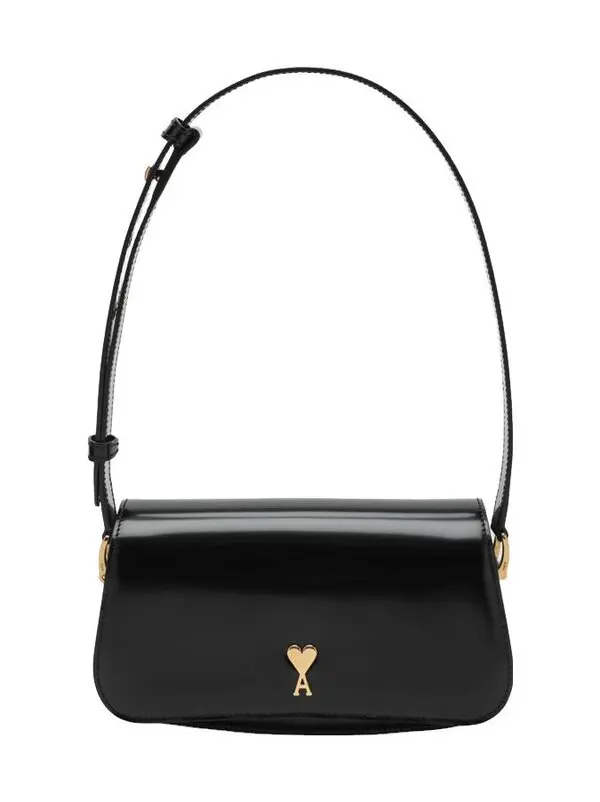 Ami Paris Paris Shoulder Bag - Black