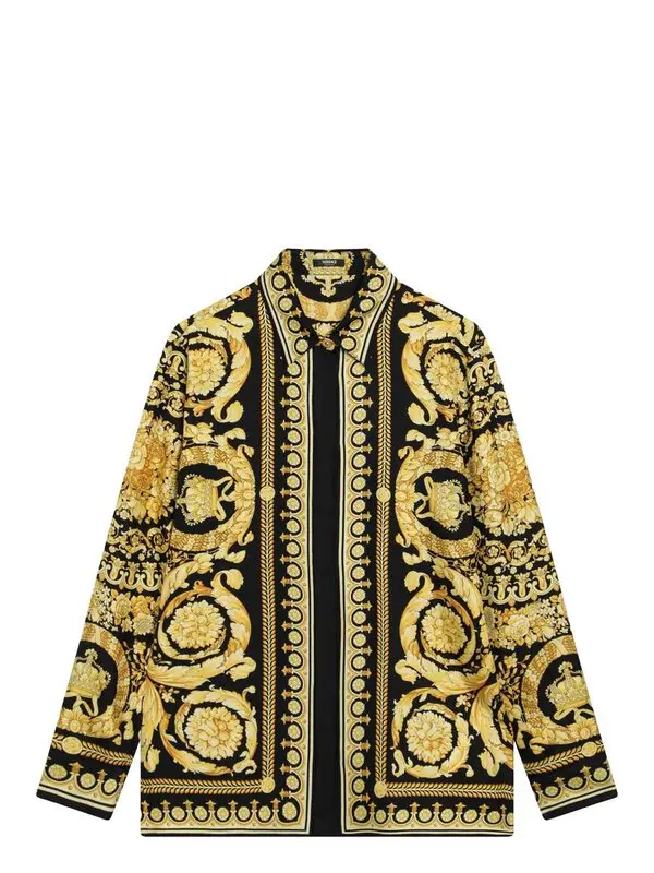 Versace Printed Silk Twill Shirt - Multicolor