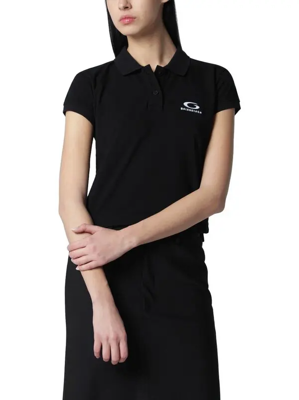 Balenciaga Laurel Classic Polo - Black