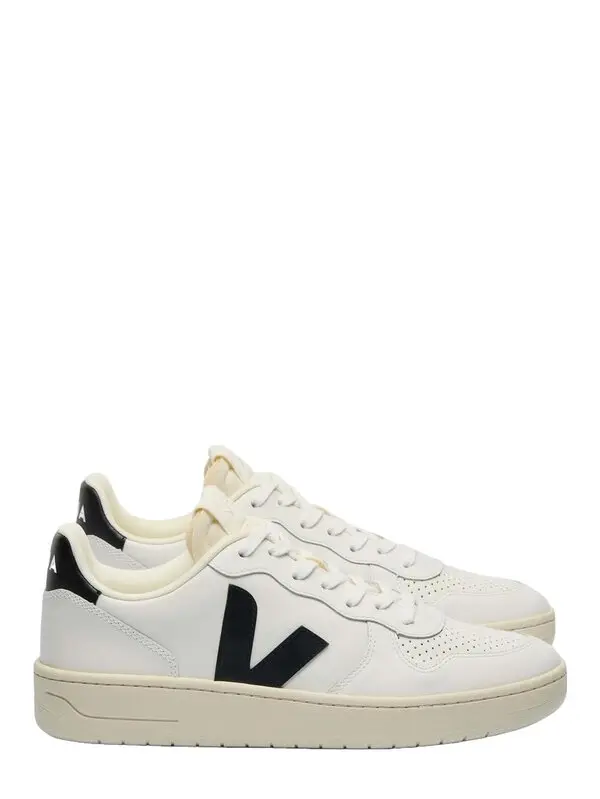 VEJA V-10 Leather Sneakers - White