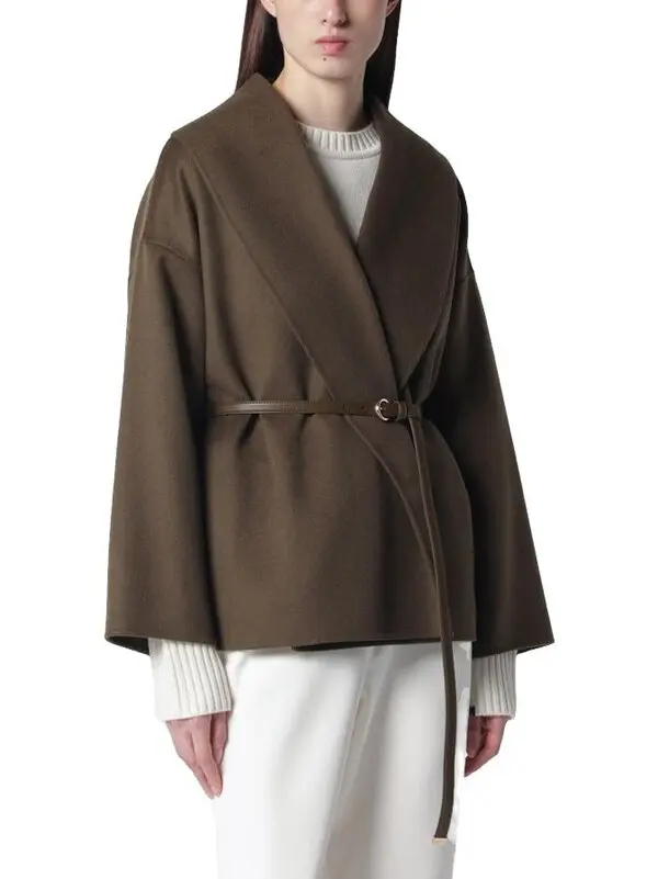 Max Mara Wrap Coat - Green