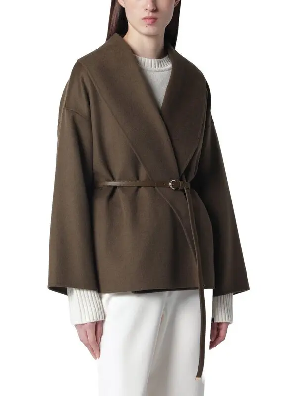 Max Mara Wrap Coat - Green