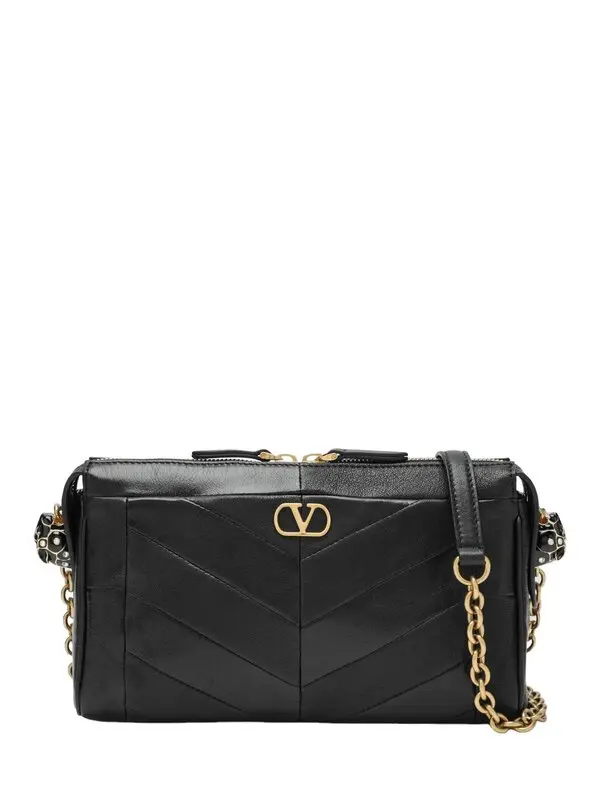 Valentino Garavani Small Panthea Crossbody Bag - Black