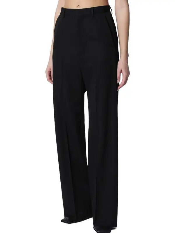Balenciaga Wool Trousers - Black