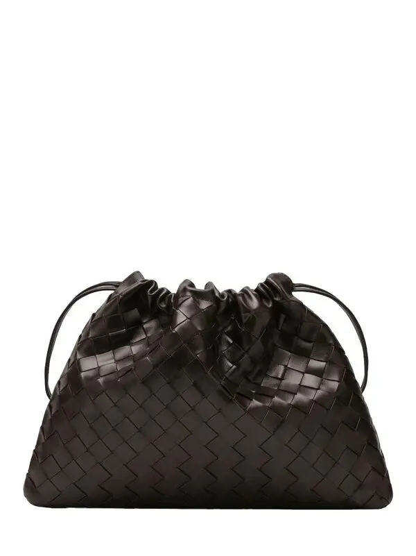 Bottega Veneta Medium Intrecciato Pouch - Brown