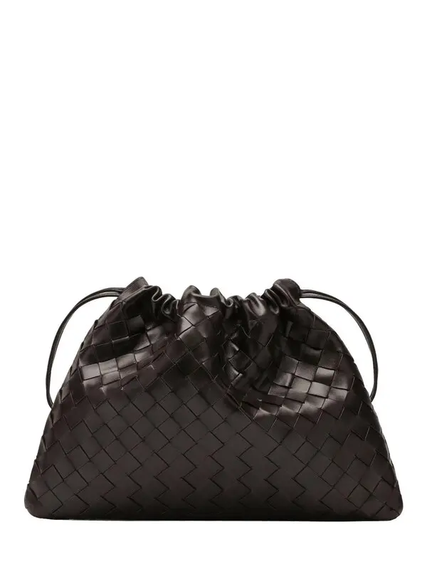 Bottega Veneta Medium Intrecciato Pouch - Brown