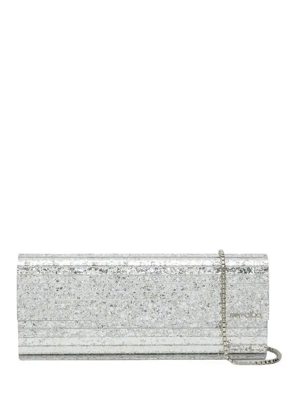 JIMMY CHOO Sweetie Clutch With Glitter - Metal