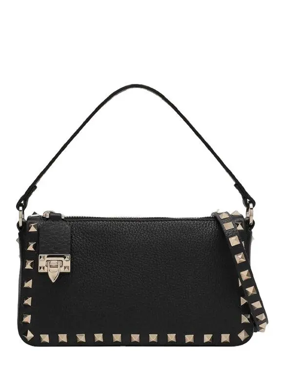 Valentino Garavani Rockstud Shoulder Bag - Black