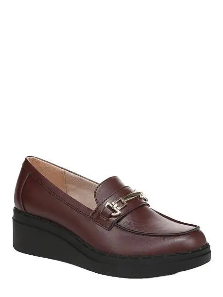 LIFESTRIDE Dolce Platform Wedge Loafer - California Wine Red