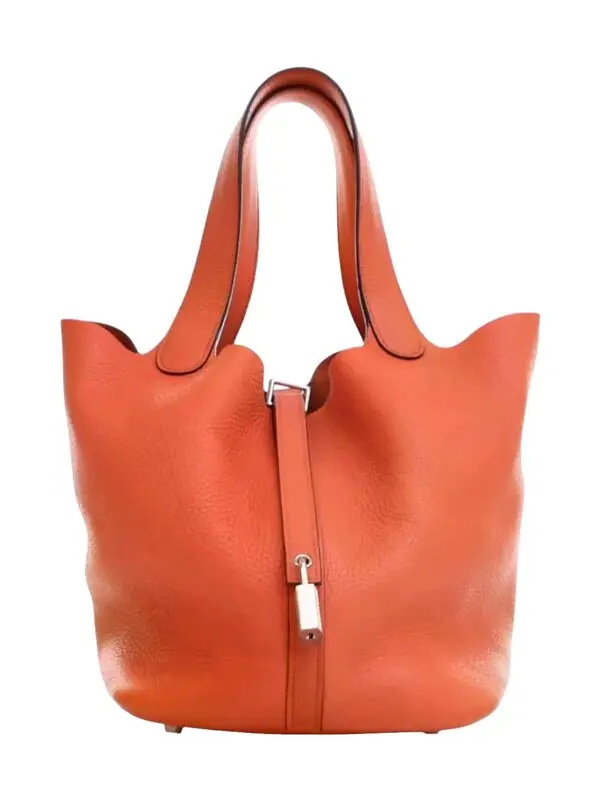 Hermès 2016 Clemence Picotin Lock 22 Handbag - Orange