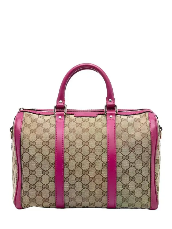 Gucci Gg Canvas Joy Boston Satchel - Brown