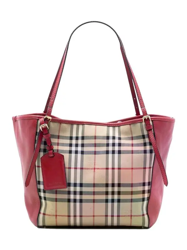 Burberry Haymarket Check Canterbury Tote Bag - Brown