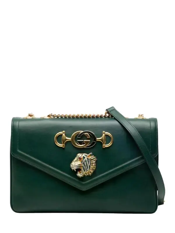 Gucci 2016-2025 Medium Rajah Crossbody Bag - Green
