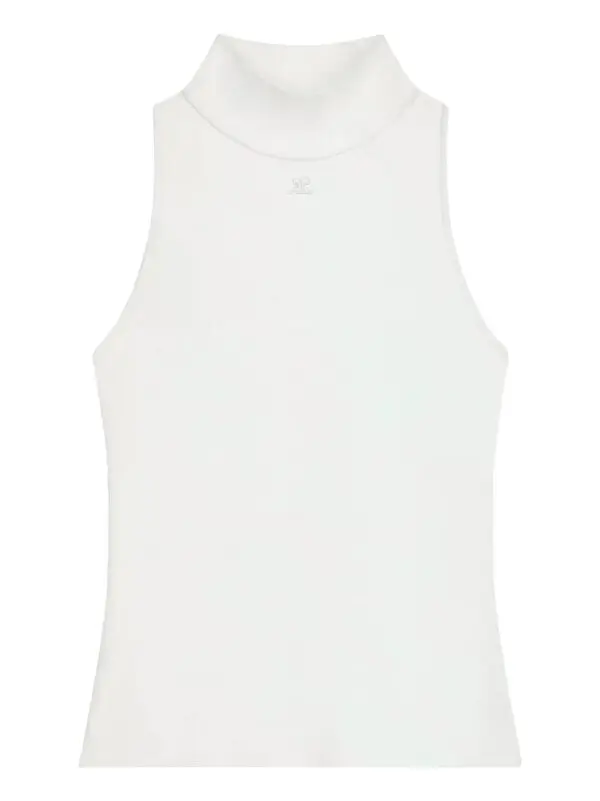 COURREGES Heritage Knitted Vest - White