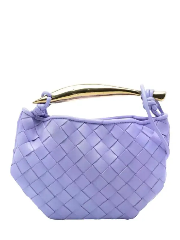 Bottega Veneta Intrecciato Sardine Satchel - Purple