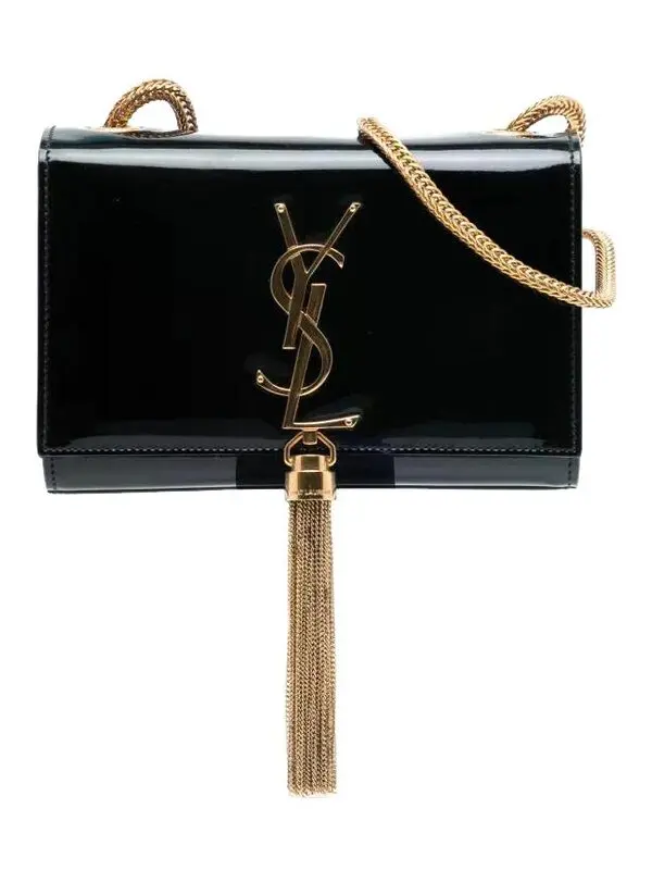 Saint Laurent Small Monogram Kate Tassel Crossbody Bag - Black