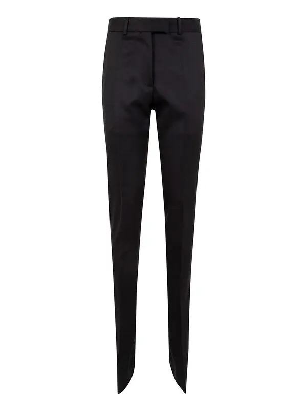 Attico Gabardine Long Pant - Black