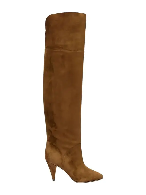 Casadei Venus Nomad Saddle Boots - Beige