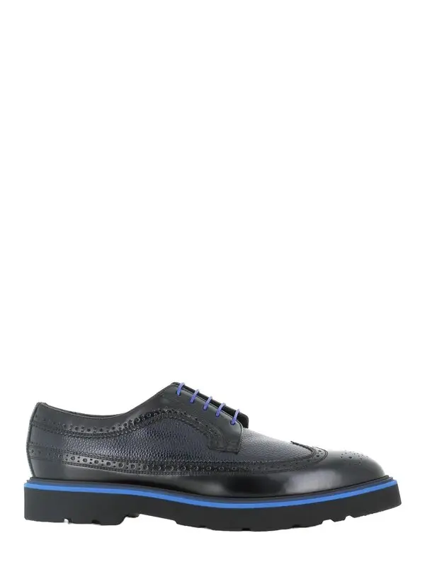 Paul Smith Brush-off Leather Oxford - Black