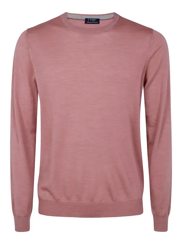 BARBA NAPOLI Round Neck Sweater - Pink