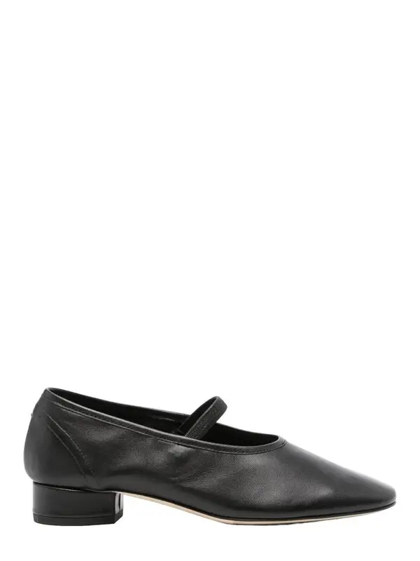 AeydĒ Pippa Nappa Leather Mary Janes - Black