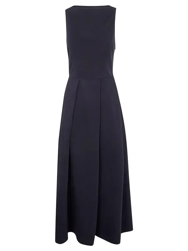 Emporio Armani Long Sleeveless Dress - Black