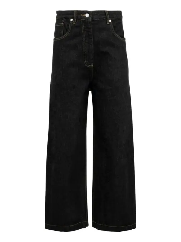 Studio Nicholson Curved Leg Denim - Black